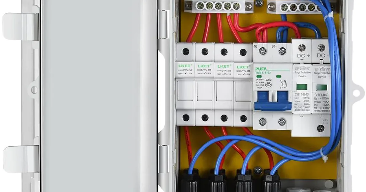 4 String PV Solar Panel Combiner Box | Solar Eco Energy